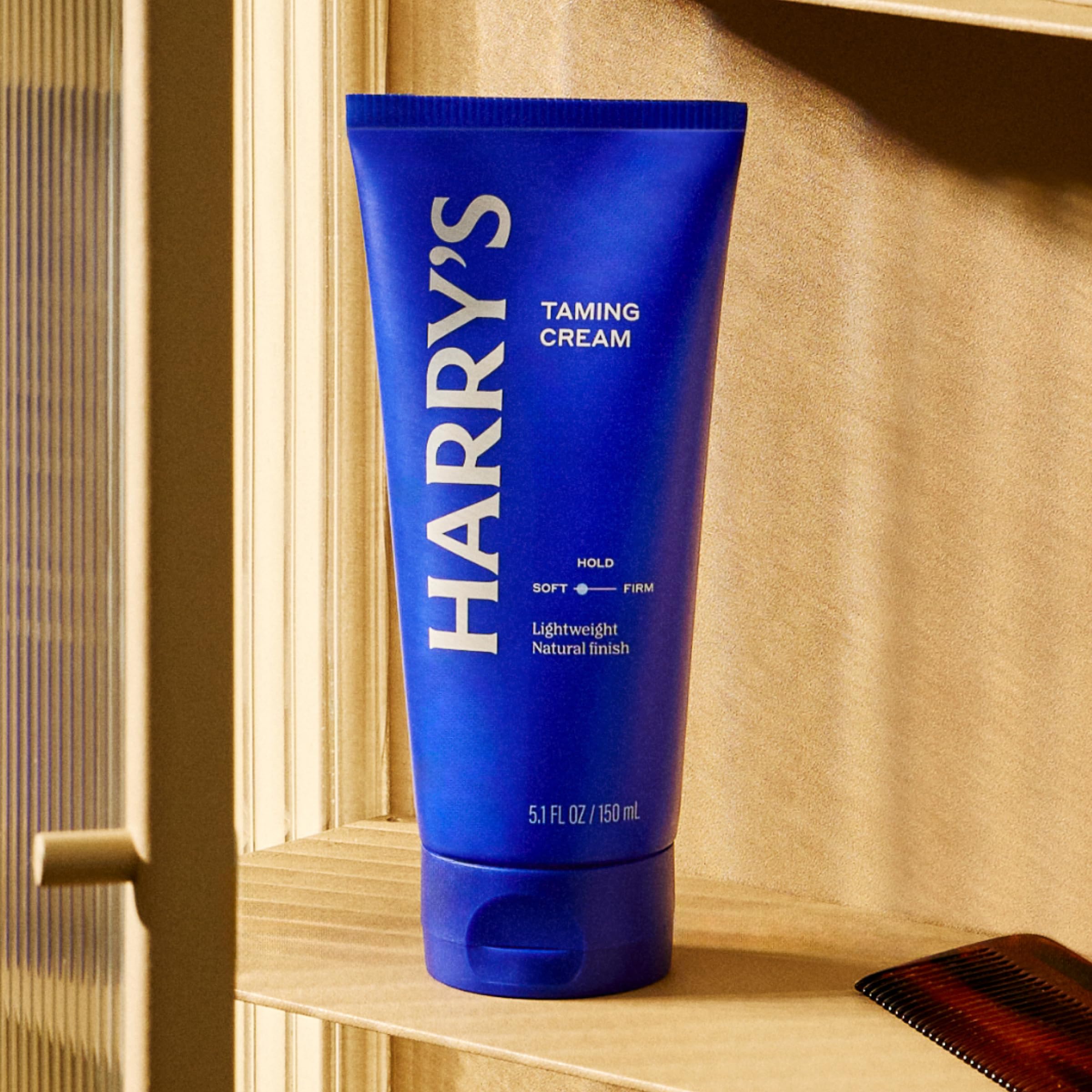 Harry's Hair Taming Cream, Lightweight Hair Styling Cream with Natural Finish, 5.1 Fl Oz, 3 Pack