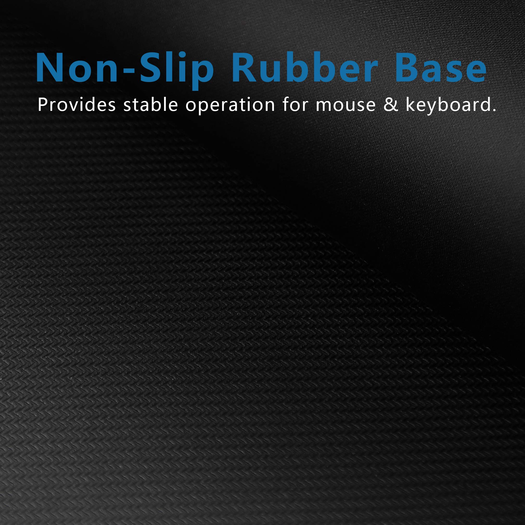 3 Mouse Pad Stitched Edges Premium-Textured Large Mouse Pads Mat Natural Non-Slip Rubber Base Mousepad for Laptop, Computer & PC, 11 x 8.7 inches, Black