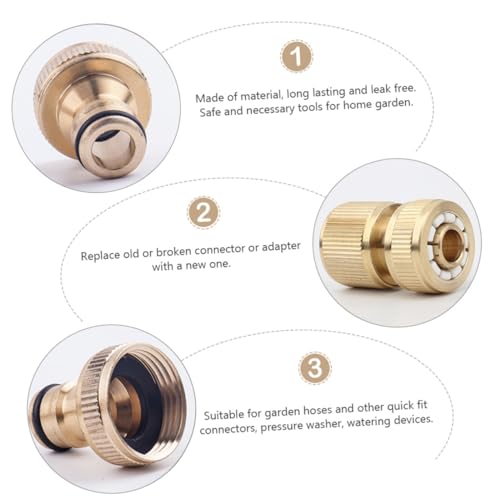 HANABASS 30 Pcs Pipe Connector Specialized Mesa Para Uñas Acrílicas Quick Connect Water Hose Fittings Quick Connect Hose Adapter High Pressure Washer Attachments Car Wash Hose
