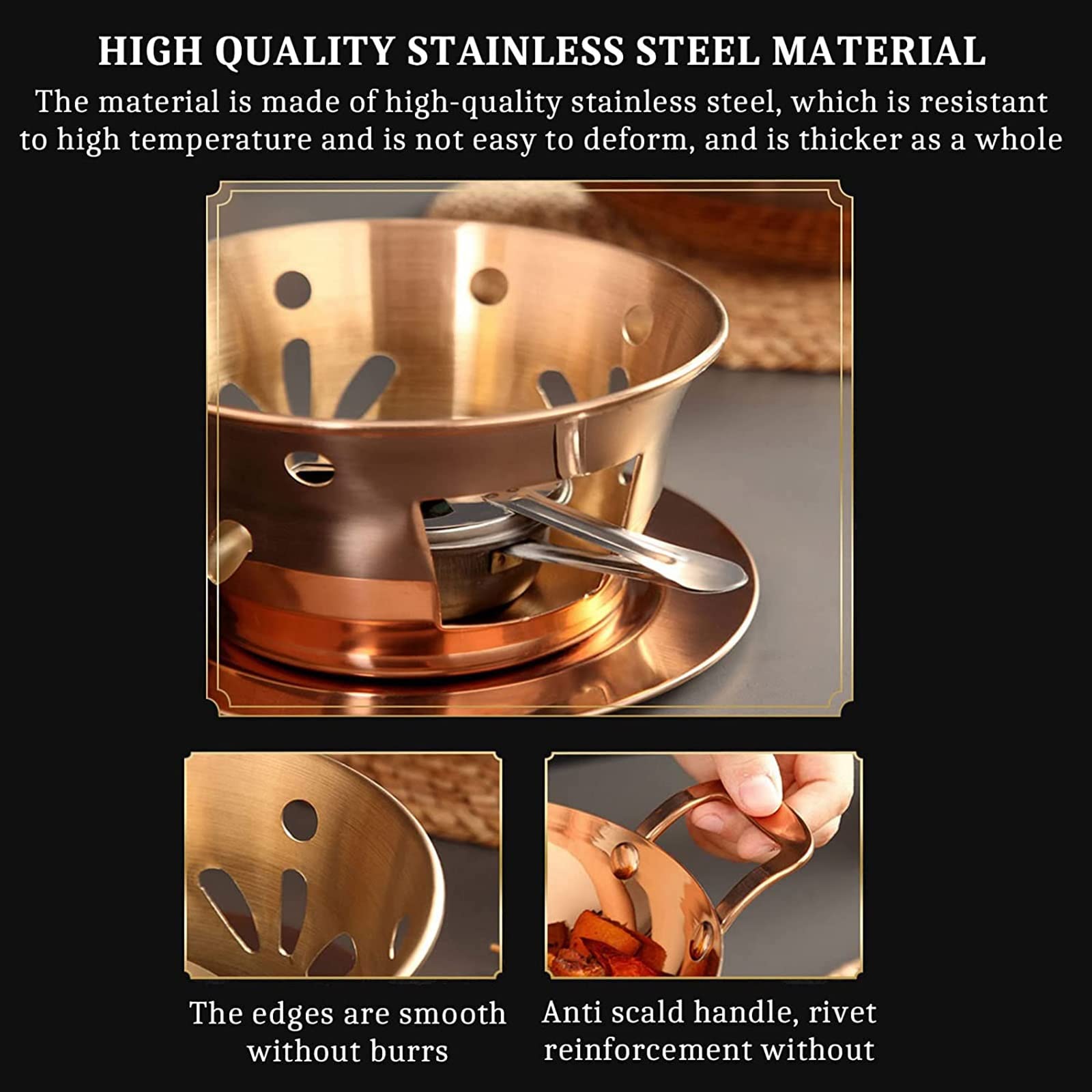 Commercial Chafers and Buffet Set, Stainless Steel Chafing Dish Server Warming Tray with Fuel Holders, for Birthday Party Wedding Celebration Alcohol Pot