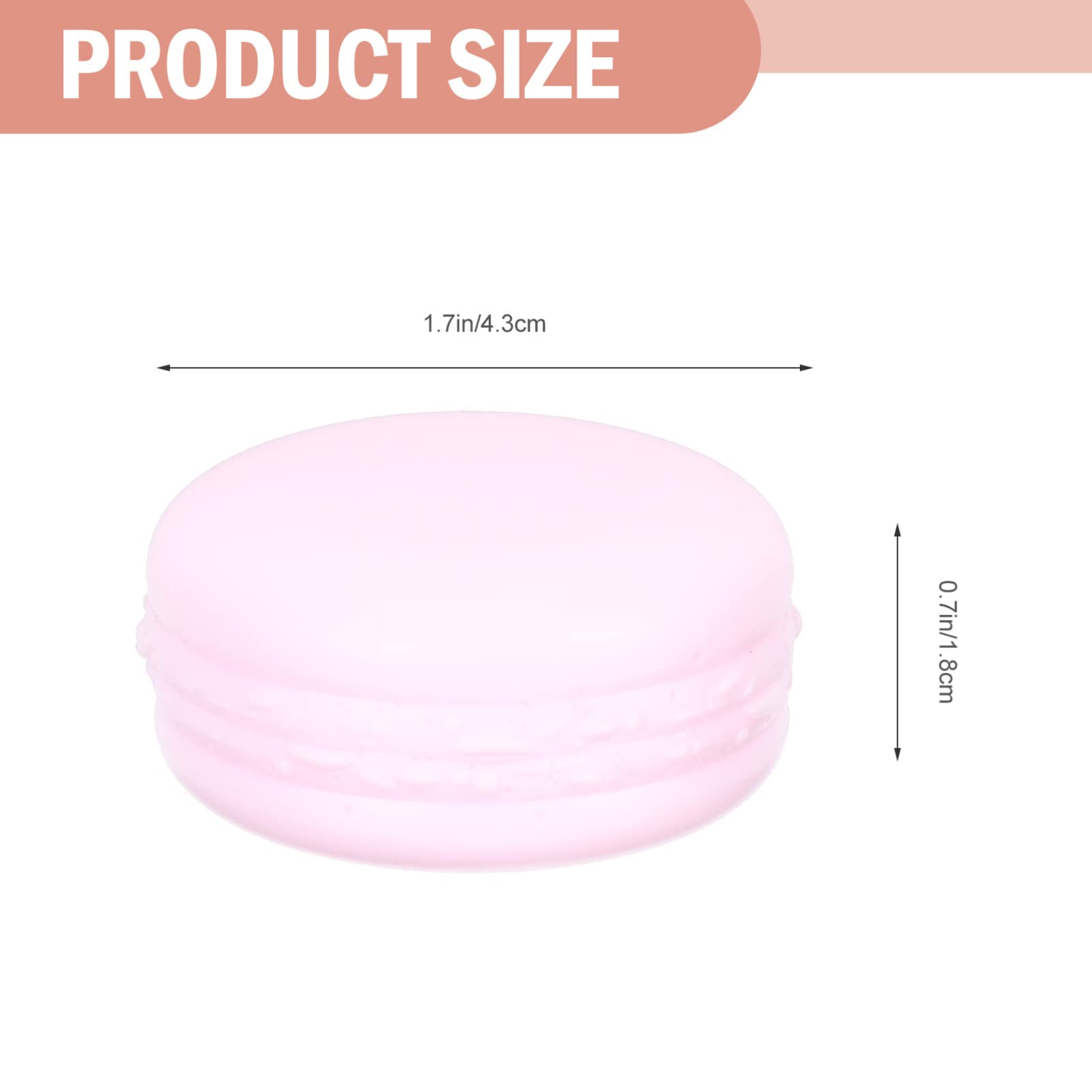 Beaupretty 30Pcs Empty Cream Jars Macaron Shaped Cream Box Lip Eye Masks Dispensing Cases 10ml Small Cosmetic Containers with Leakproof Lids for Lotion Balm Ointmen Random