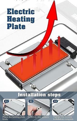 Chafing Dishes Food Warmers, Buffet Server Hot Trays in Stainless Steel, Electric Plate Warmer for Catering Buffet, Hot Plates for Keeping Food Warm (9l 1/2size)