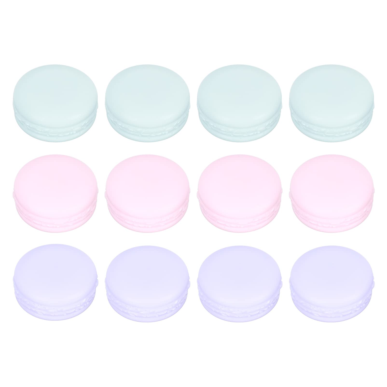 Beaupretty 30Pcs Empty Cream Jars Macaron Shaped Cream Box Lip Eye Masks Dispensing Cases 10ml Small Cosmetic Containers with Leakproof Lids for Lotion Balm Ointmen Random