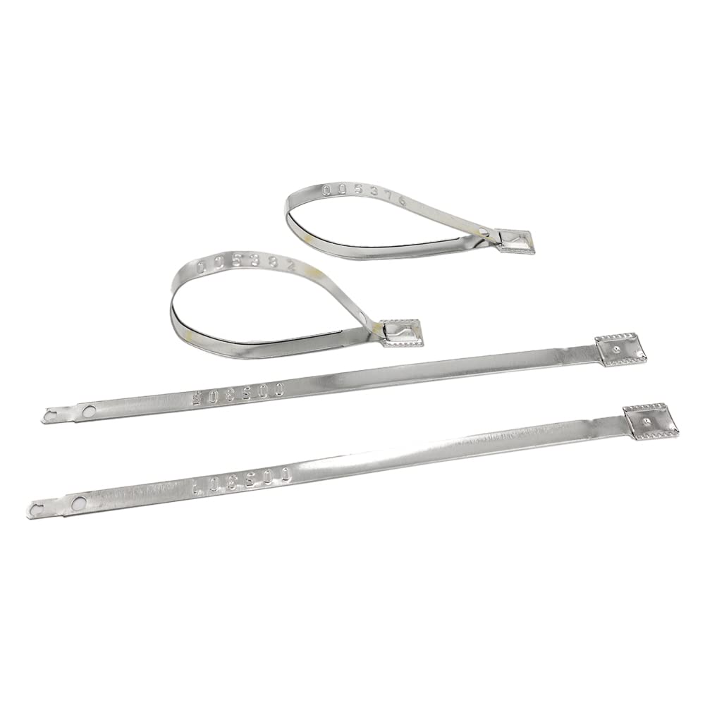 QZATTCAEN 100pc Metal Truck Seals Metal Trailer Seals Security Seals Tamper Evident Seal Metal Container Seal Steel Seals Shipping Seals Numbered Sequentially