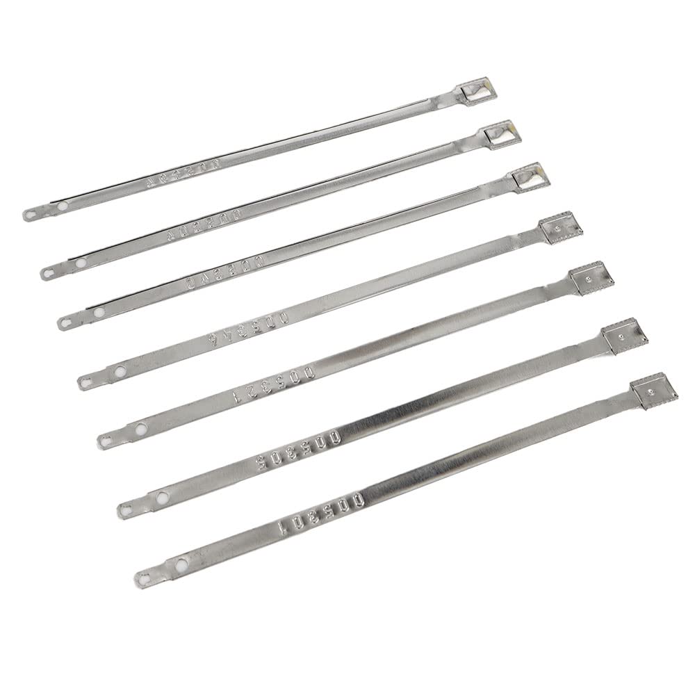 QZATTCAEN 100pc Metal Truck Seals Metal Trailer Seals Security Seals Tamper Evident Seal Metal Container Seal Steel Seals Shipping Seals Numbered Sequentially