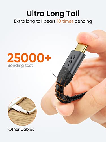 CableCreation Short USB C Cable 3A Fast Charging 2 Pack 1FT, USB-A to USB-C Charge Double-Braided Exterior Compatible with iPad Mini Galaxy S21 S20 S10 S9 Note 10 9 PS5 Controller, USB C Cord Gray