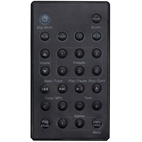 PERFASCIN Replaced Remote Control Compatible with Bose Wave Music System I II III Wave Music Radio/CD AWRCC1 AWRCC2 AWRCC3 (Black)