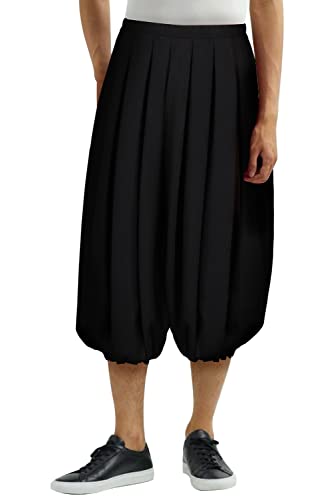 Adults Medieval Viking Steampunk Pants Mens Renaissance Gothic Trousers for Halloween Costume