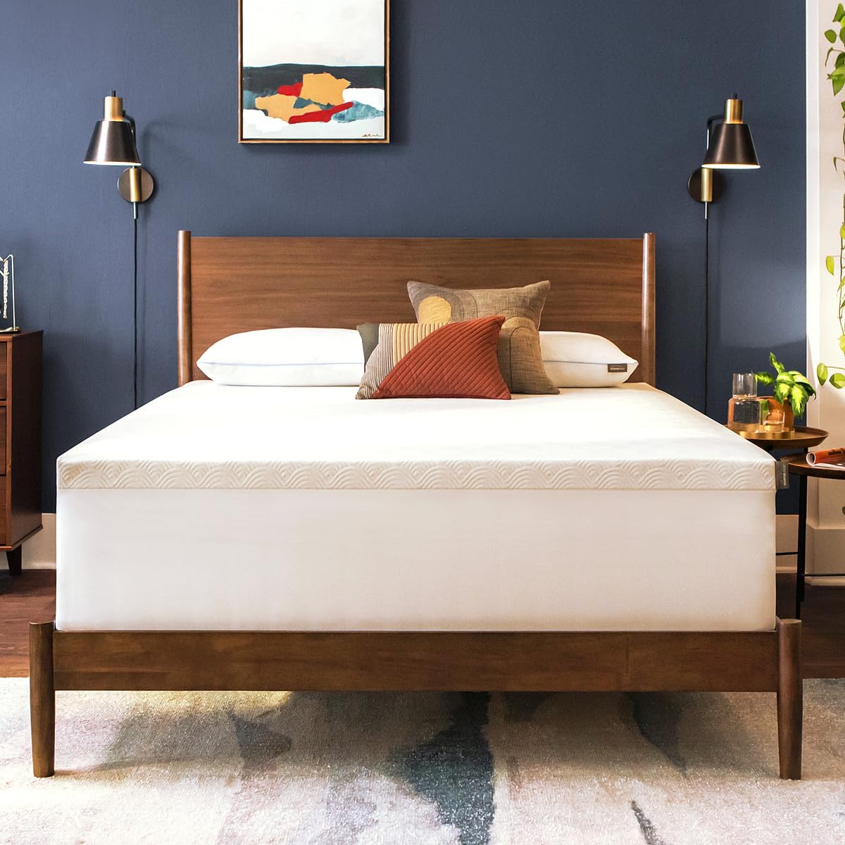 Tempur-Cloud 2-Inch Mattress Topper, Cal King,White