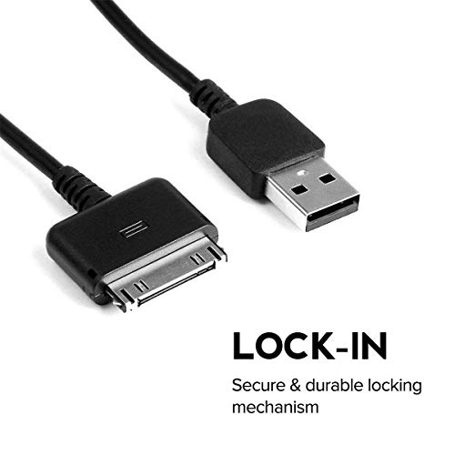 eLUUGIE 2 Packs 6ft Replacement USB Data Charging Cable for Barnes and Noble Nook HD HD Plus Tablet 7" 9" Nook HD USB Charging Cable Barnes and Noble Nook Charger Cord (6ft)