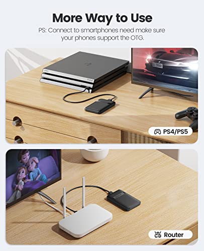 ORICO 2.5'' Hard Drive Enclosure, Upgraded Tool-Free 5Gbps USB 3.0 to SATA External Hard Drive Case for 2.5 Inch 7mm 9.5mm SSD HDD Max 6TB, UASP Supported, Black(2577U3)