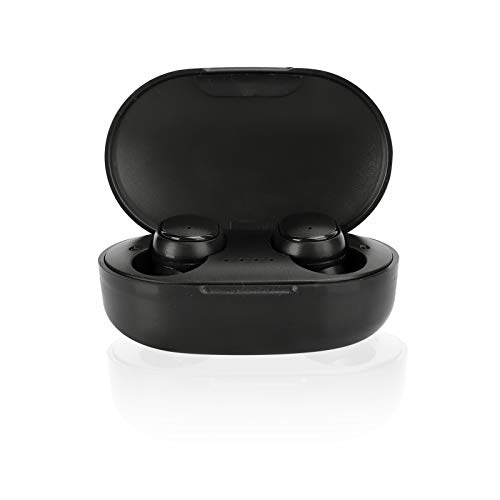 fosa1 True Wireless Earbud, Portable Mini Binaural Call Stereo in Ear Headphones Built in Mic Noise Reduction with Charging Case Fit for Running Gym Outdoor
