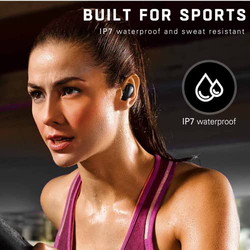 UrbanX Street Buds Live True Wireless Earbud Headphones for Samsung Galaxy S21 Ultra 5G - Wireless Earbuds w/Active Noise Cancelling - Black (US Version with Warranty)