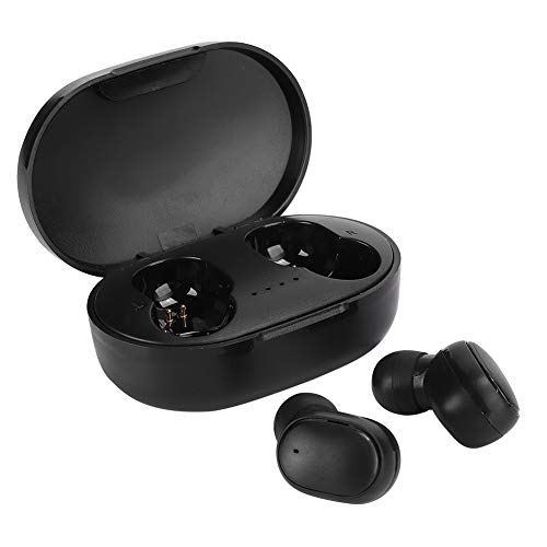 fosa1 True Wireless Earbud, Portable Mini Binaural Call Stereo in Ear Headphones Built in Mic Noise Reduction with Charging Case Fit for Running Gym Outdoor