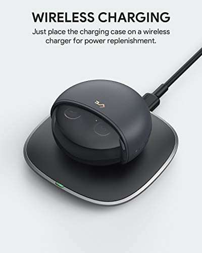 Aipower T18NC Active Noise Cancelling True Wireless Earbuds Bluetooth 5.0, in-Ear Headphones with Charging Case and Touch Control, 24H Playtime, Hi-Fi Sound Quality