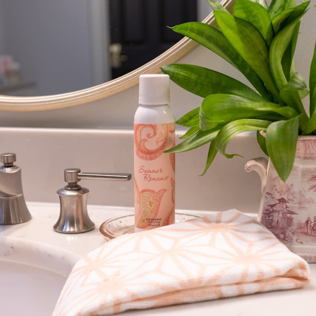 WILLOWBROOK | Fresh Scents Scented Non-Aerosol Room Spray | Summer Romance | Air Freshener for Odor Elimination | Single, 6 oz | Long Lasting Home Fragrance