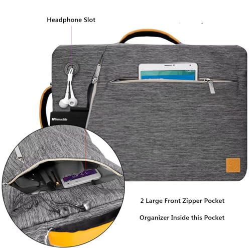 ECCRIS 17.3 in Laptop Shoulder Bag Compatible with Asus Vivobook 17, Zenbook Pro 17, Compatible with Alienware m17 R5 R4, X17 X17 R2