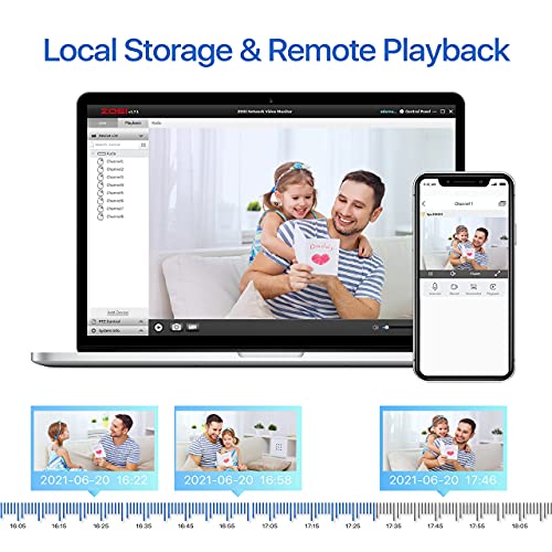 ZOSI H.265+ 16Channel Full 1080P Video Security DVR Recorder with 2TB Hard Drive,16CH Hybrid 4-in-1 Surveillance CCTV DVRÂ for 960H/CVI/TVI/AHD Home Security Cameras system,Remote View,Motion Detection