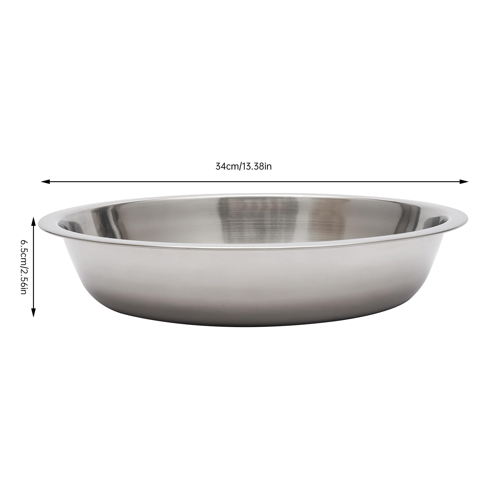 Chafing Dish Buffet Set Gold/Silver,4.5L Round Stainless Steel Chafing Dish Buffet Set Buffet Servers and Warmers Warming Tray for Kitchen Party Banquet (Silver)