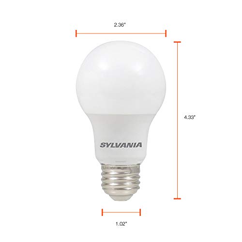 Sylvania LED Light Bulb, 100W Equivalent A19, Efficient 14W, Medium Base, Frosted Finish, 1500 Lumen, Soft White - 24 Pack (41299)
