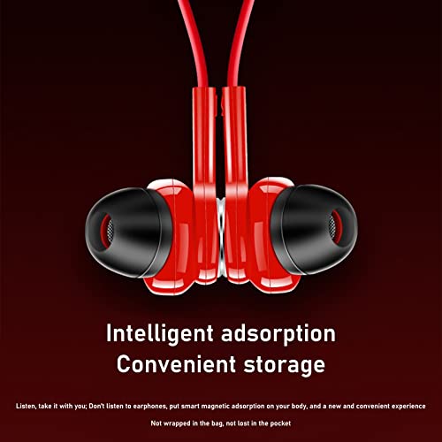 Neckband Bluetooth Headphones,HD Stereo Wireless Sports Earphones,Around Neck Bluetooth Headphones Noise Cancelling Mic,Magnetic Attraction