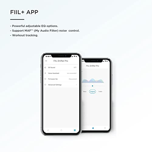 FIIL Driifter Pro Noise Cancelling Magnetic in-Ear Earphones, Sports Bluetooth Earbuds for Gym Running 11 Hours Playtime with Sweatproof and Neckband Design with Foldable Memory Metal, for Work