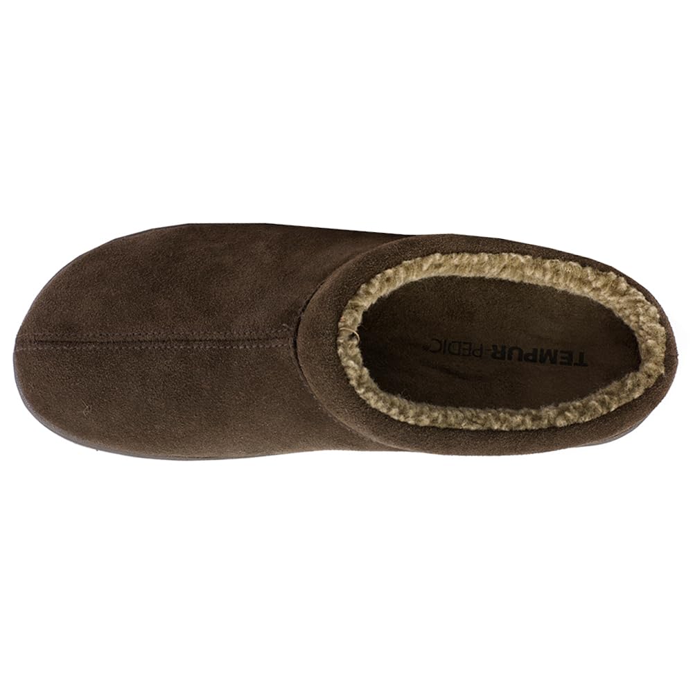 Tempur-Pedic Mens Arlow Scuff Casual Slippers Casual - Brown - Size 9 D