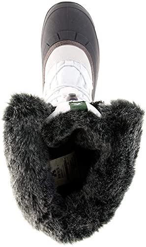 Kamik Women's MOMENTUM2 Snow Boot, white, 8 Medium US