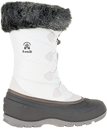 Kamik Women's MOMENTUM2 Snow Boot, white, 8 Medium US