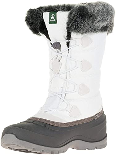 Kamik Women's MOMENTUM2 Snow Boot, white, 8 Medium US