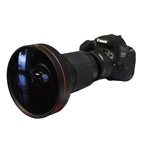230° X21 Wide Angle FISHEYE Lens for Canon EOS Rebel SL1 1300D T6 T5 6D 60D 80D+ OPTURA HD Micro Fiber Cloth