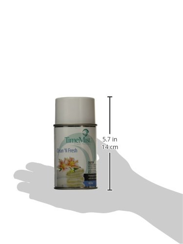 Waterbury Companies 33-2502TMCA Timemist Air Freshener, Premium Meter Refill, Clean N' Fresh, 6.6 oz.