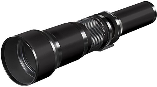 Long-Range 650mm-1300mm f/8 Telephoto Zoom Lens for Canon Digital EOS Rebel T2i, T3, T3i, T4i, T5, T5i, T6, T6i, T6s, SL1, EOS60D, EOS70D, 50D, EOS 5D, EOS1D, EOS5D III, EOS 6D, EOS 7D SLR Cameras