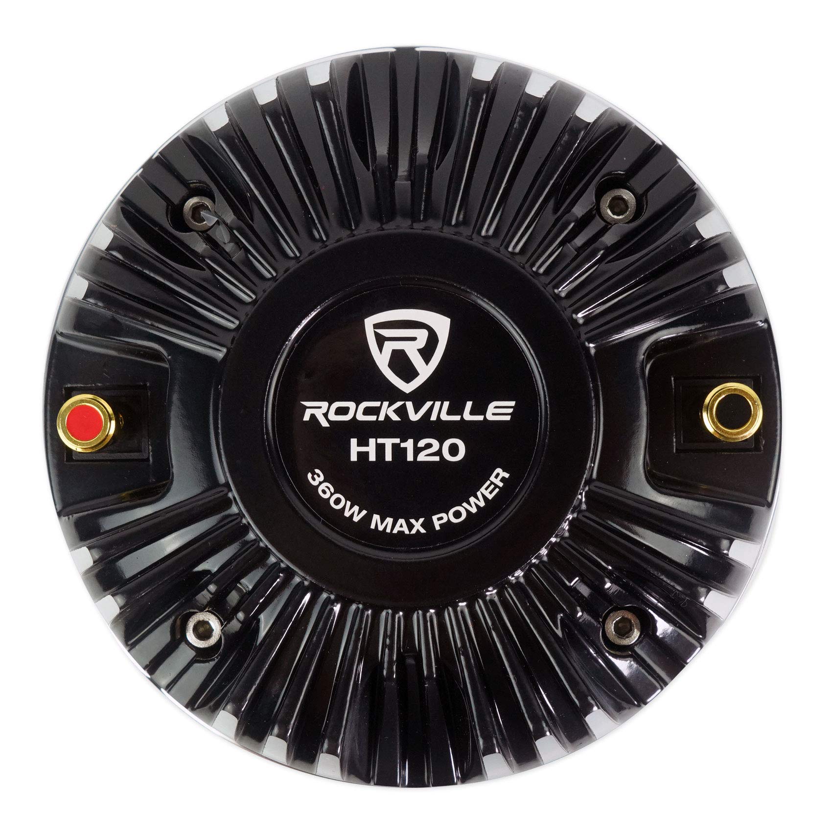 Rockville 2 HT120 2" 360w Car/Pro Aluminum Horn Titanium Tweeters 2" Voice Coils