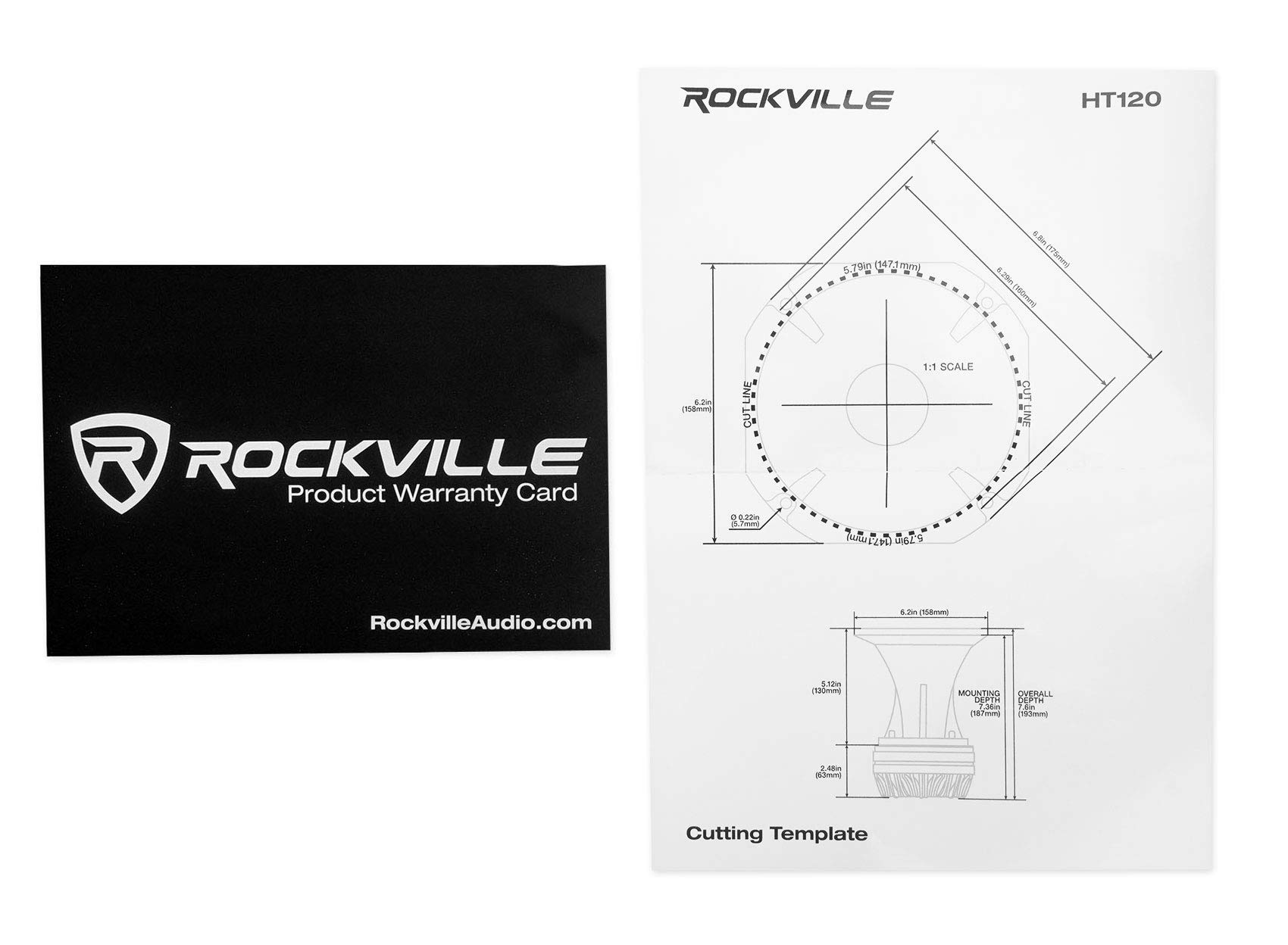 Rockville 2 HT120 2" 360w Car/Pro Aluminum Horn Titanium Tweeters 2" Voice Coils