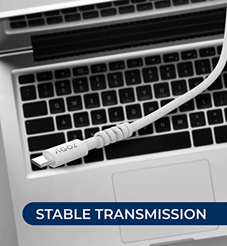 AGOZ 20ft Extra Long USB C to USB C Cable Fast Charger Cord Compatible with MacBook Air, MacBook Pro, iPad Air 5th 4th Gen, iPad Pro 12.9" 6th 5th 4th 3rd Gen, iPad Pro 11"
