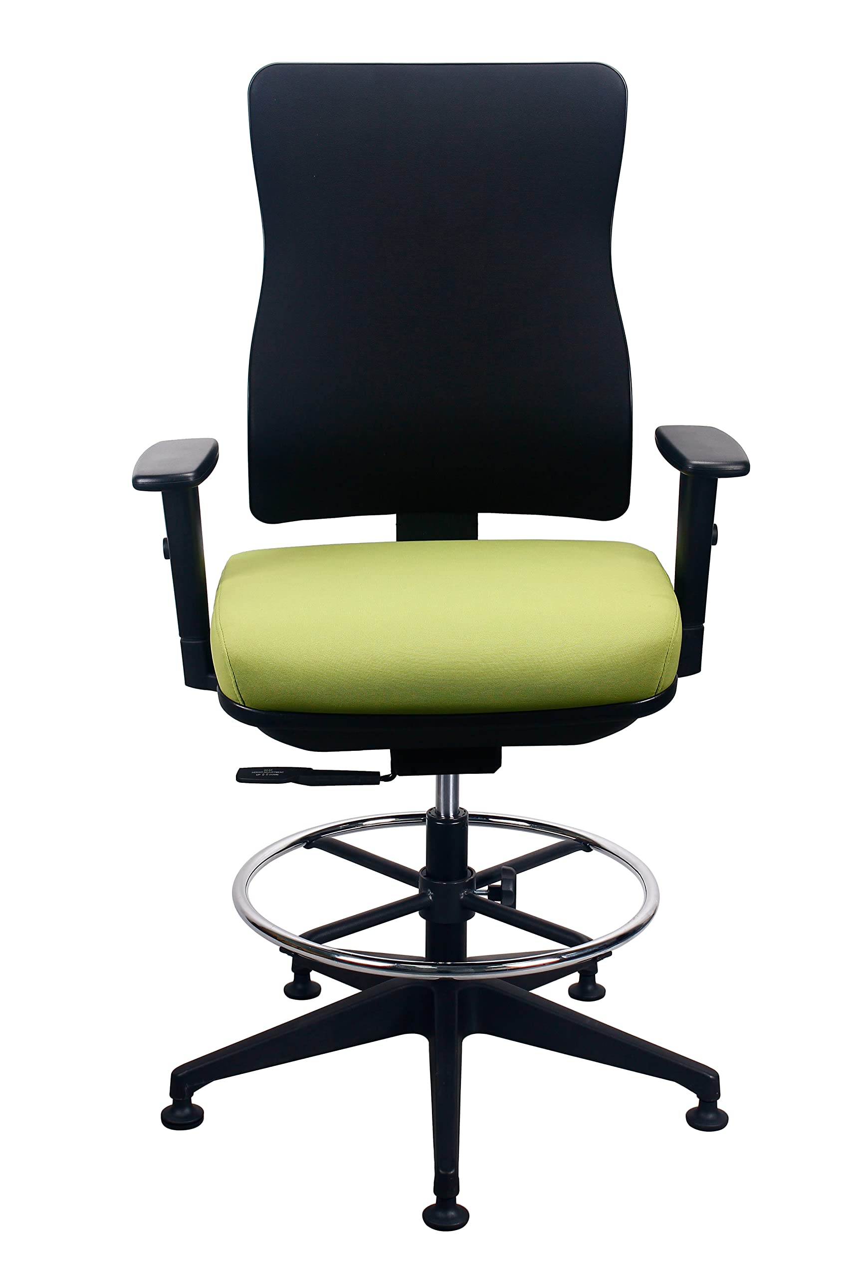 TEMPUR-PEDIC Cooling Technology Drafting Stool, Adjustable Height, Green