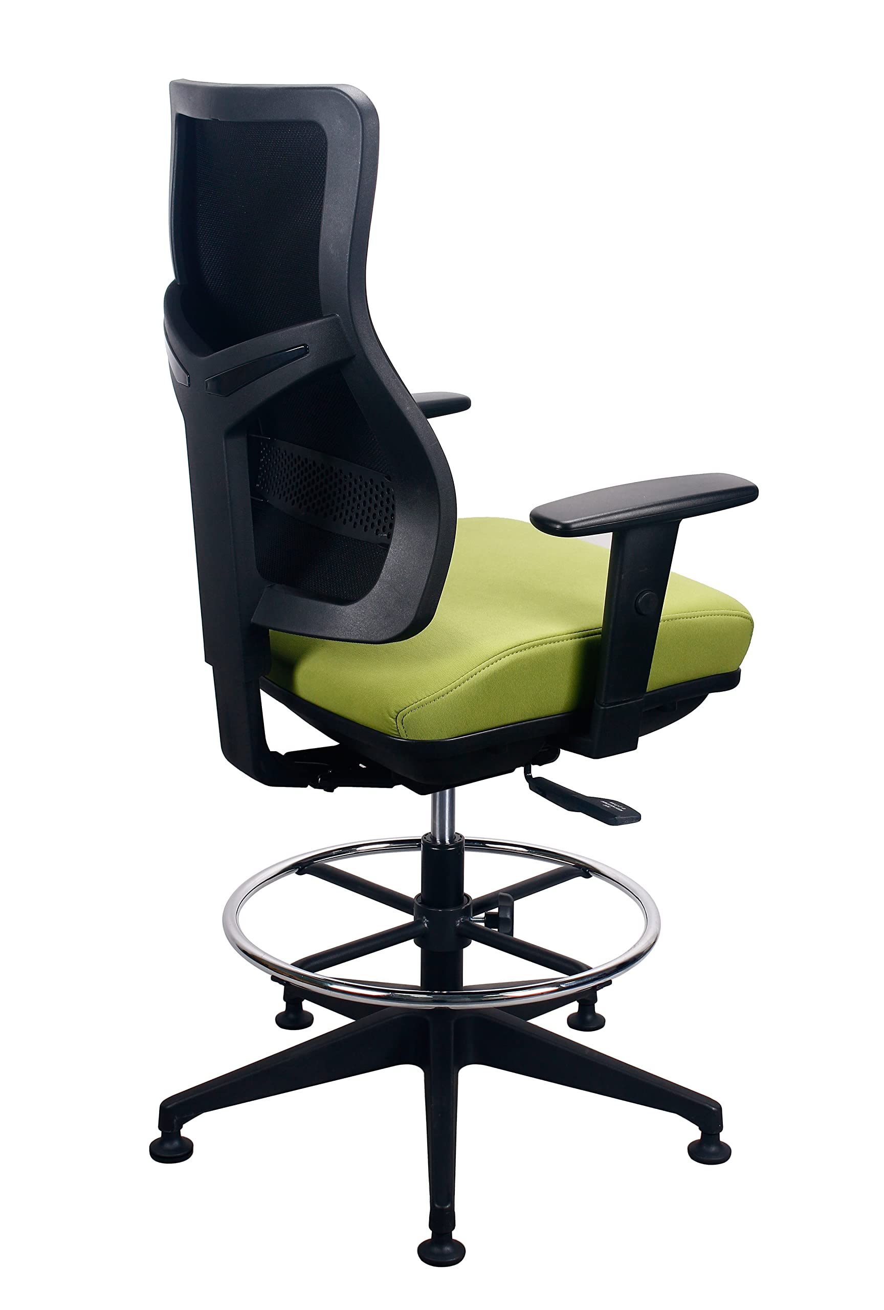 TEMPUR-PEDIC Cooling Technology Drafting Stool, Adjustable Height, Green