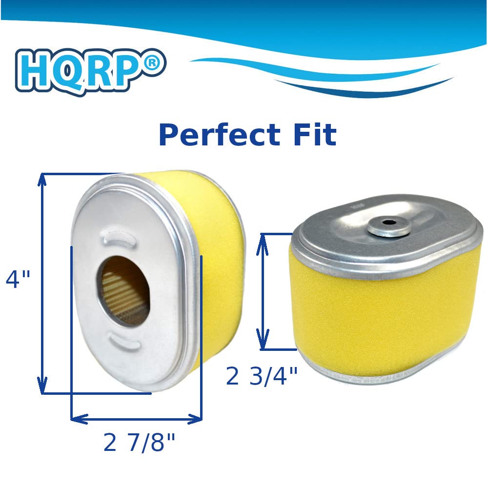 HQRP Filter Element Dual compatible with Honda 17210-ZE1-517/17210-ZE1-822/17210-ZE1-505/17210-ZE1-507 Replacement for Honda 5.5-6.5 HP Engines