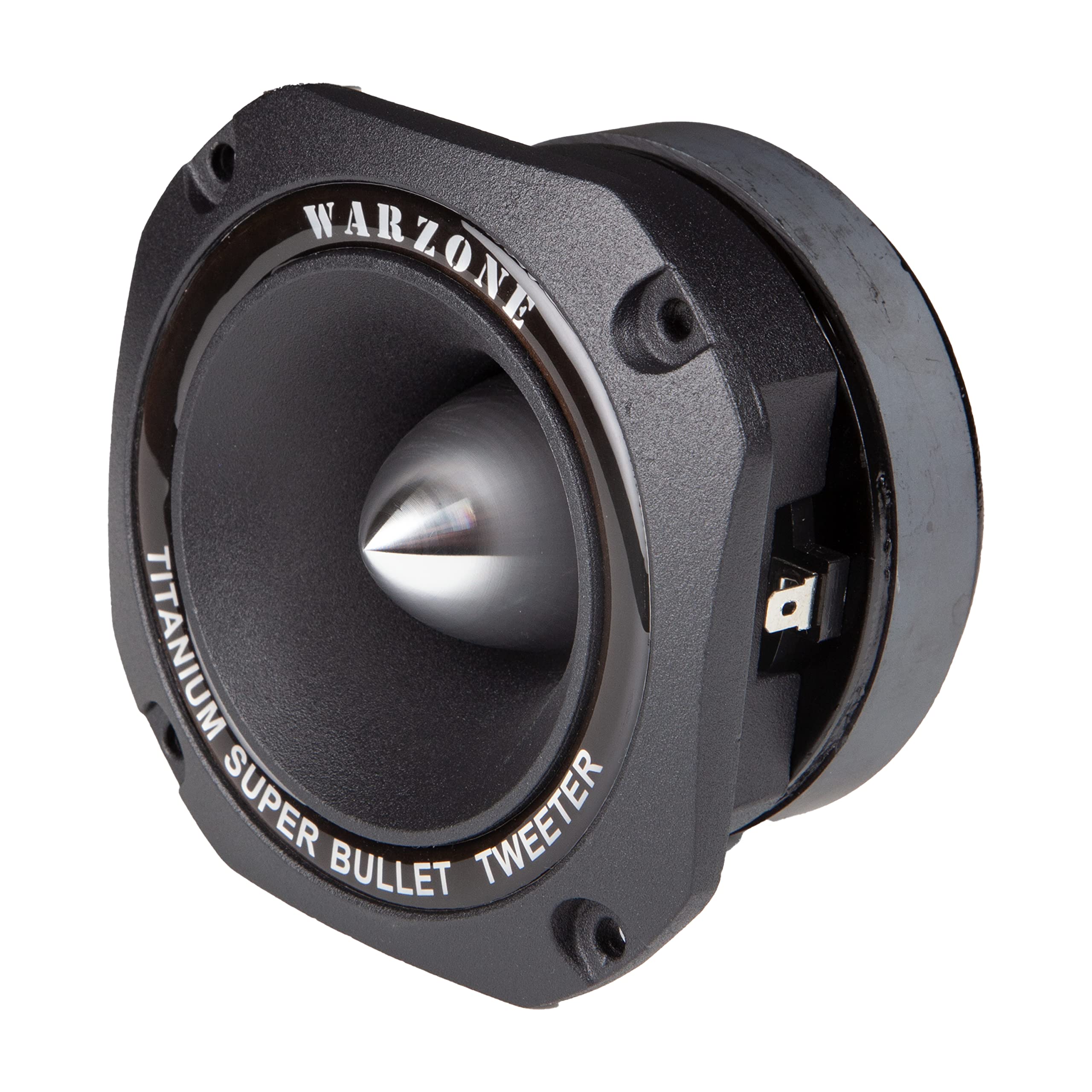 1x Gravity WZ50TW 1500W Heavy Duty Titanium Super Tweeter Loud Speaker 4-Ohms for Car, Van, ATV, Motorcycle, and Competition (Black)