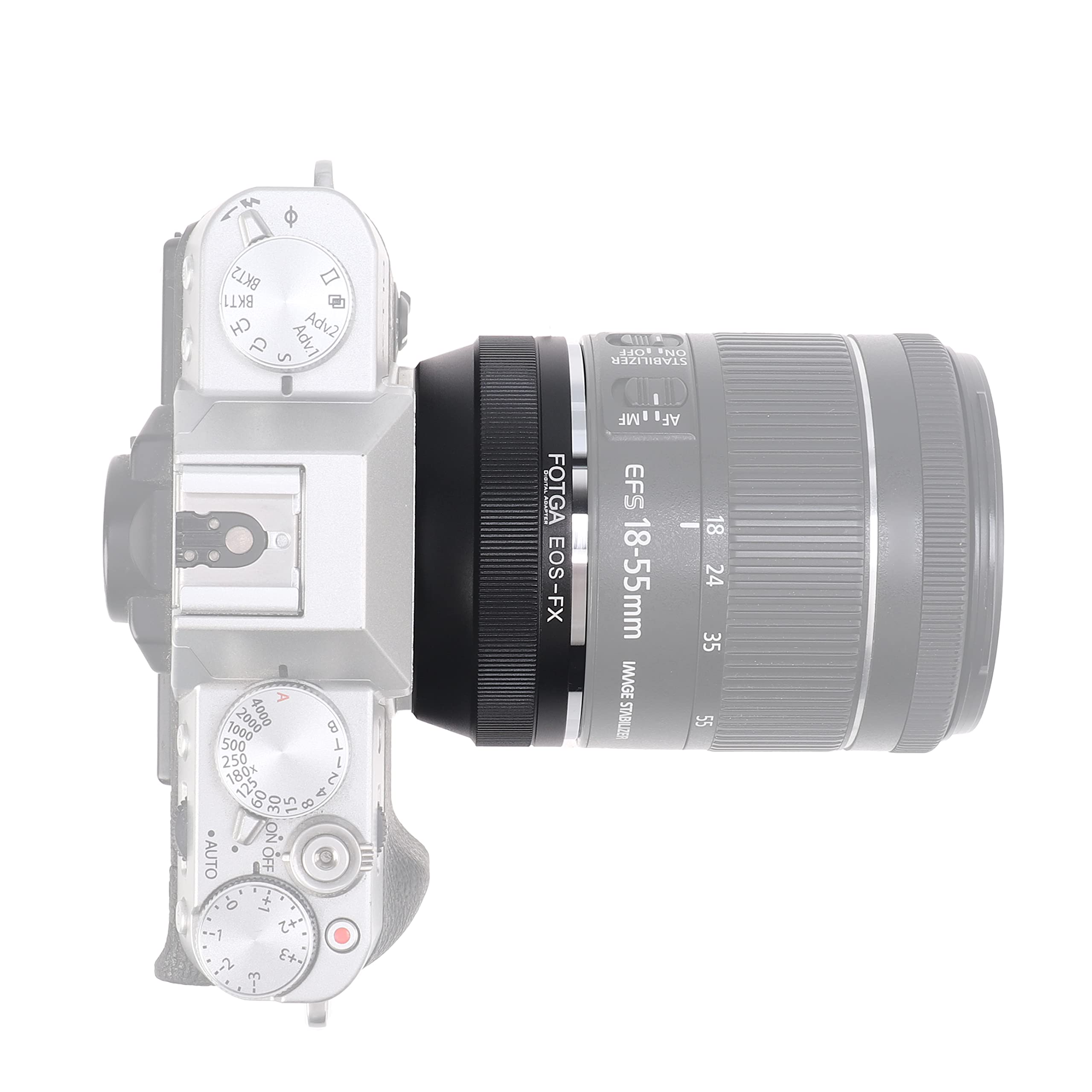 FOTGA EOS-FX Adapter for Canon EOS EF EF-S Lens Compatiable with Fujifilm Fuji X-Mount Mirrorless Camera Body X-H2,X-H2S,X-T5,X-T4,X-E4,X-T200,X-T100,X-A20,X-T30 II,X-T20,X-Pro3,X-Pro2,X-S10,X-E2S