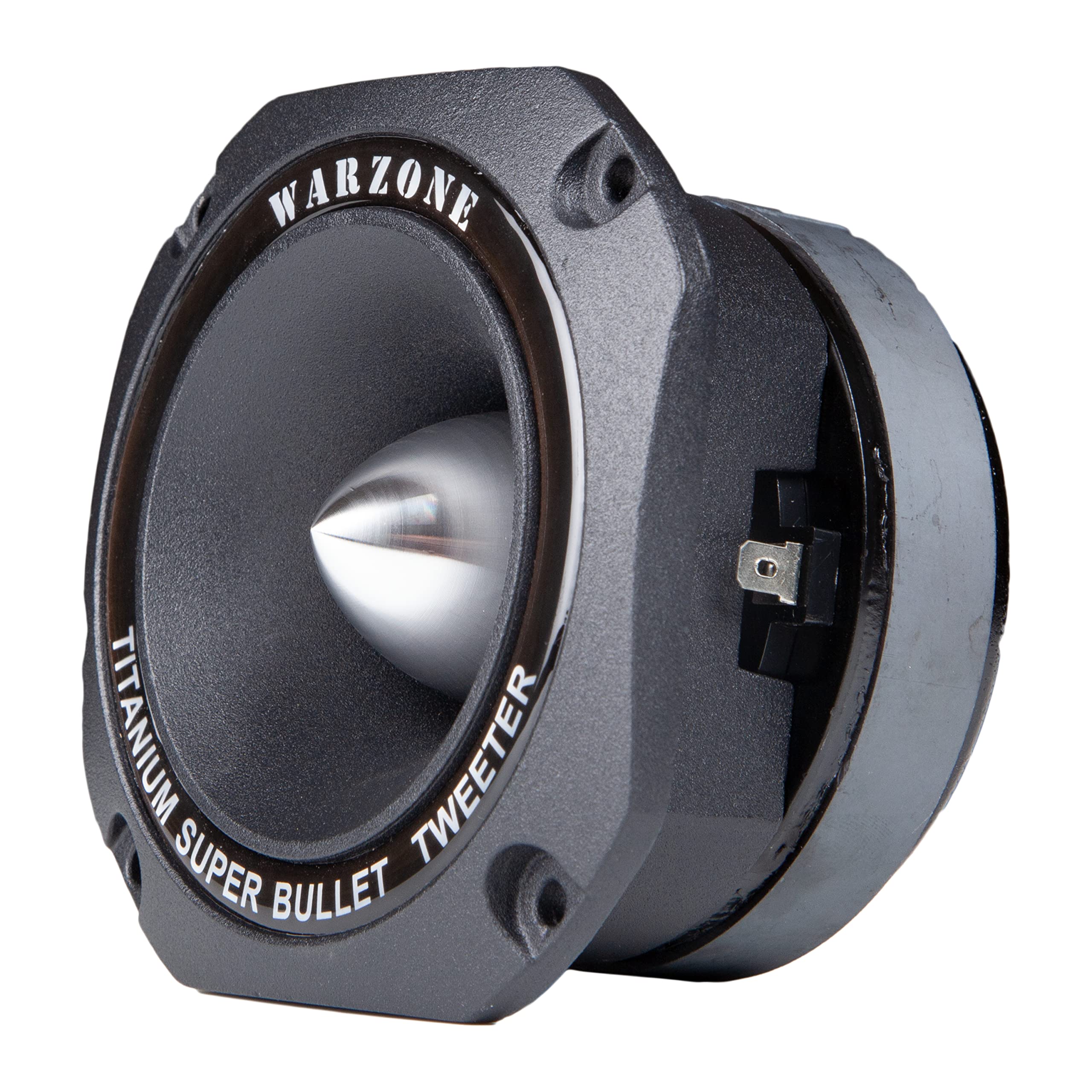 1x Gravity WZ50TW 1500W Heavy Duty Titanium Super Tweeter Loud Speaker 4-Ohms for Car, Van, ATV, Motorcycle, and Competition (Black)