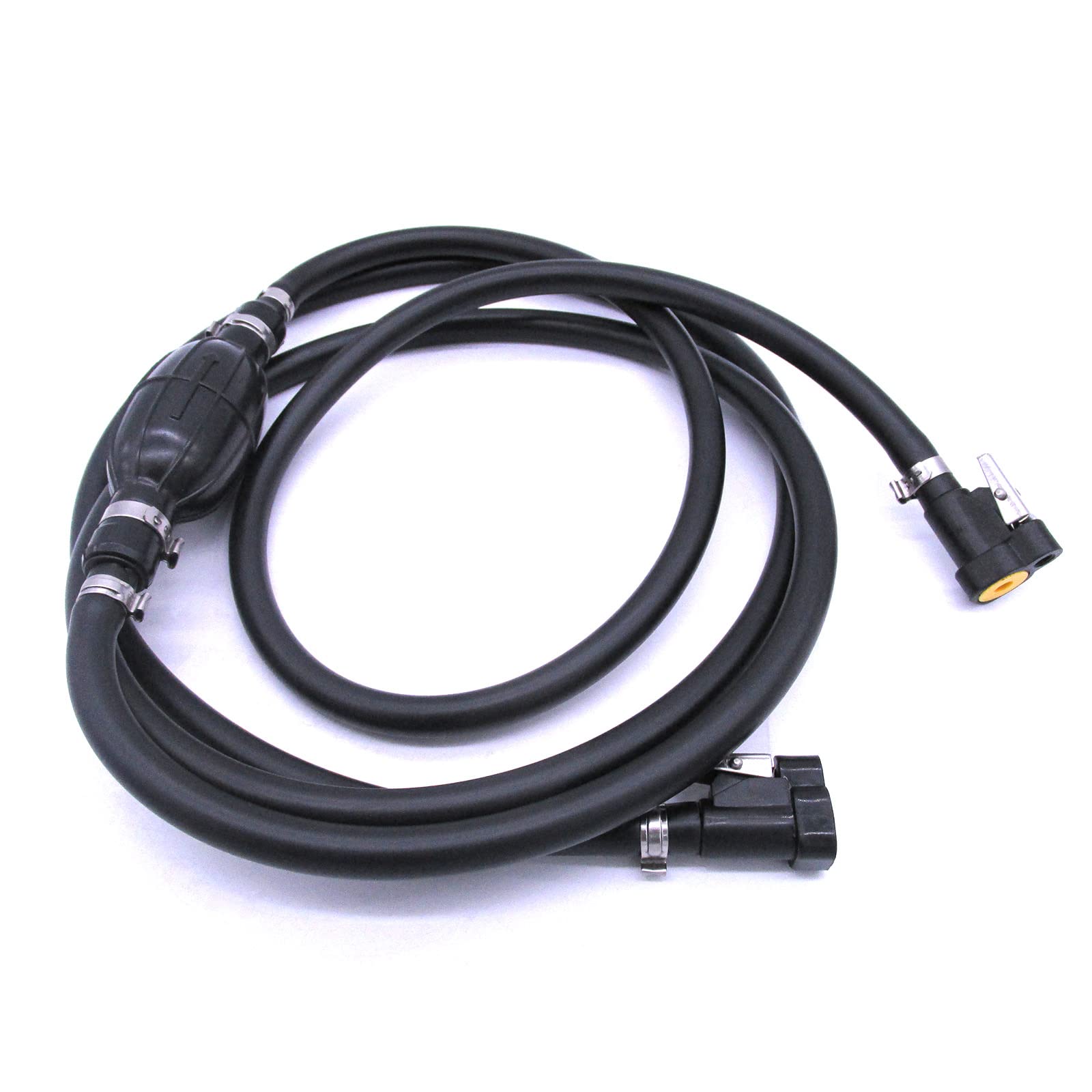 Boat Engine 0766489 766489 5008609 Fuel Line Assembly with Hose & Bulb for Johnson Evinrude OMC Outboard, Length 8ft/2.44m, Inner 5/16in/8mm, fits Sierra 18-8009S-1 18-8009S 18-8009EP-2 18-8009EP-1