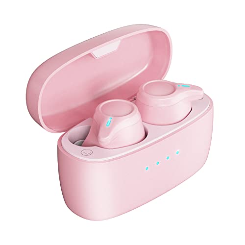 KOSETON Pink True Wireless Earbuds â Mini Wireless in-Ear Headphones for Running and Sport, Bluetooth Earbuds with Superior Sound & Premium Comfort, 30 Hour Battery