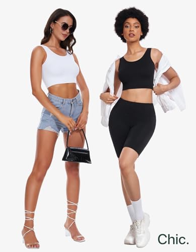 YADIFEN Longline Sports Bras for Women Comfortable Yoga Bras Compression Bra Workout Crop Tank Top