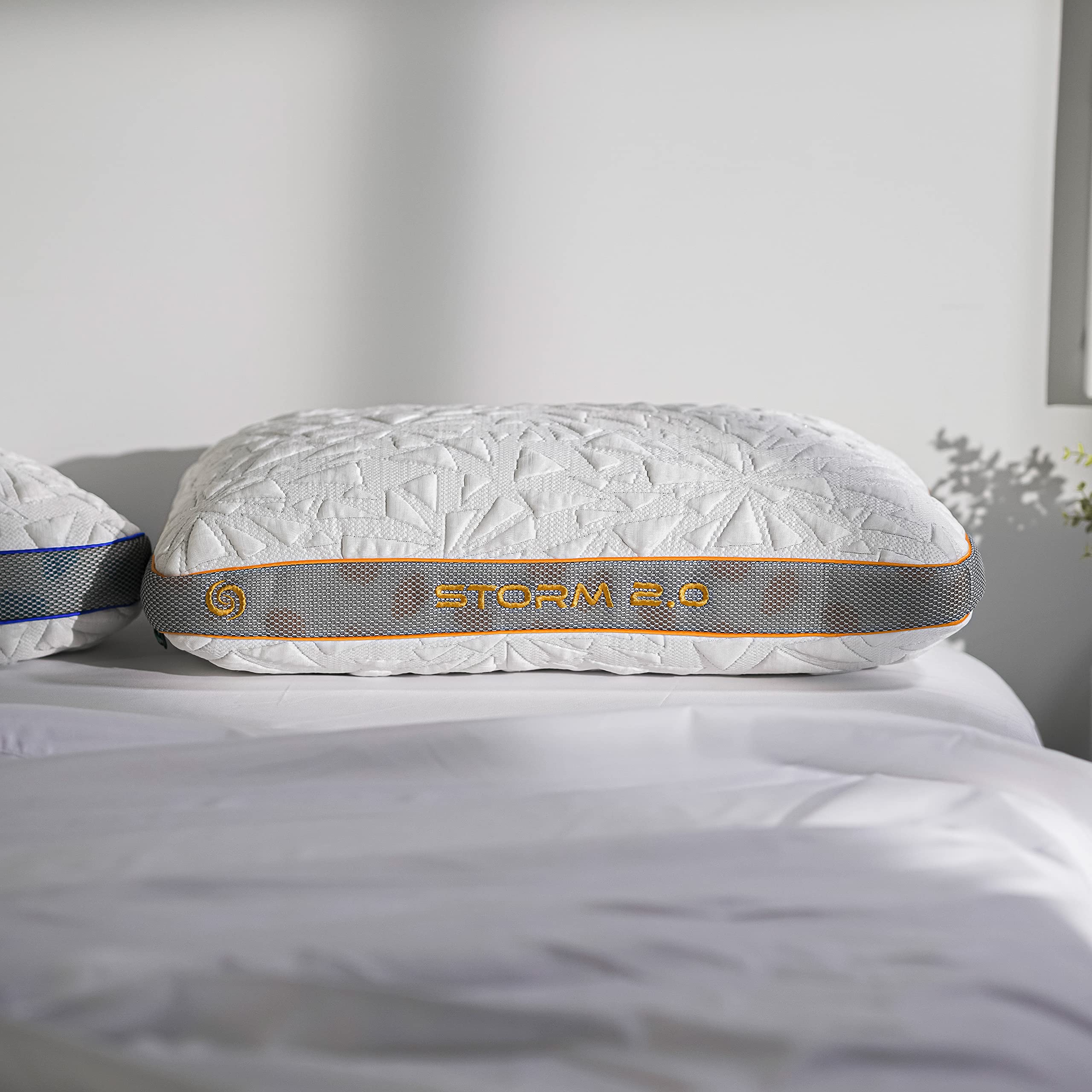 Bedgear Storm Performance Pillow - 2018 Version - Size 2.0 - Cooling Pillow for Hot Sleepers - Medium Firmness Bed Pillow for All Sleep Positions - Washable Removable Cover - 20" W x 26" L x 5.75" H