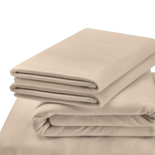 TEMPUR-Rayon from Bamboo Sheet Set, Sandstone, Queen