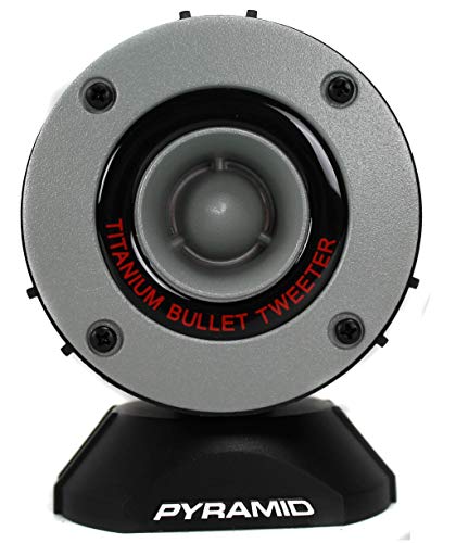 Pyramid TW28 3.75" 600W Super Car Audio Horn Bullet Aluminum Tweeters