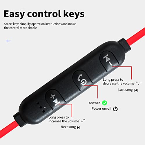 Wireless Earbuds Bluetooth Headphones Noise Reduction Heavy Bass Magnetic Suction Lower Power Consumption Wireless Earphones with Microphone for Sports Black