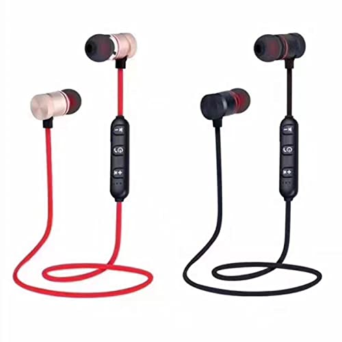 Wireless Earbuds Bluetooth Headphones Noise Reduction Heavy Bass Magnetic Suction Lower Power Consumption Wireless Earphones with Microphone for Sports Black